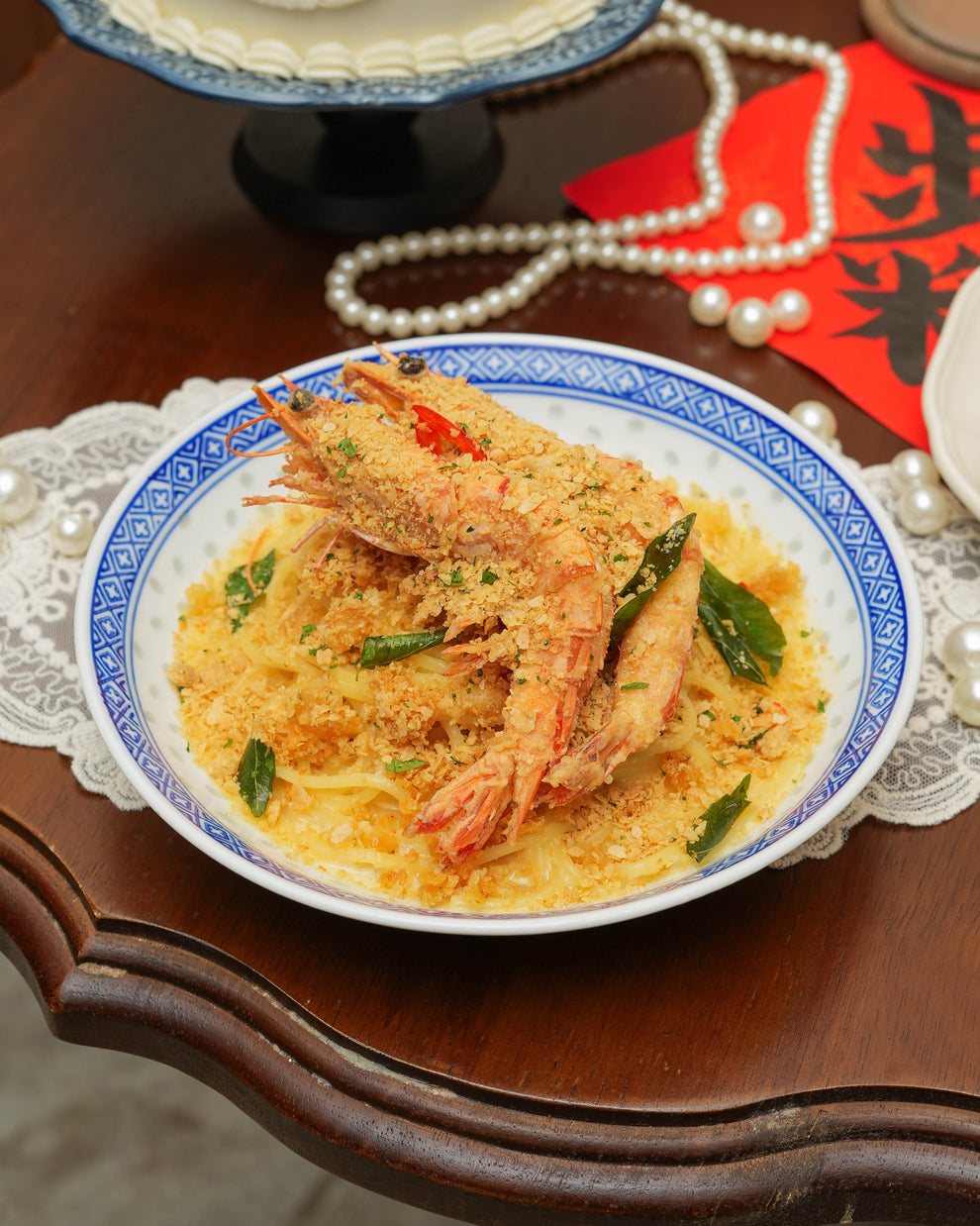 Crispy Cereal Prawn Pasta – Rise Bakehouse